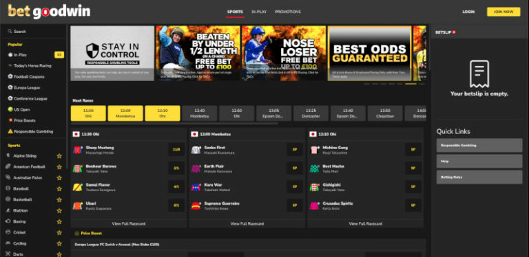 BetGoodwin UK Review 2025 – £25 Free Bet, Features & Odds